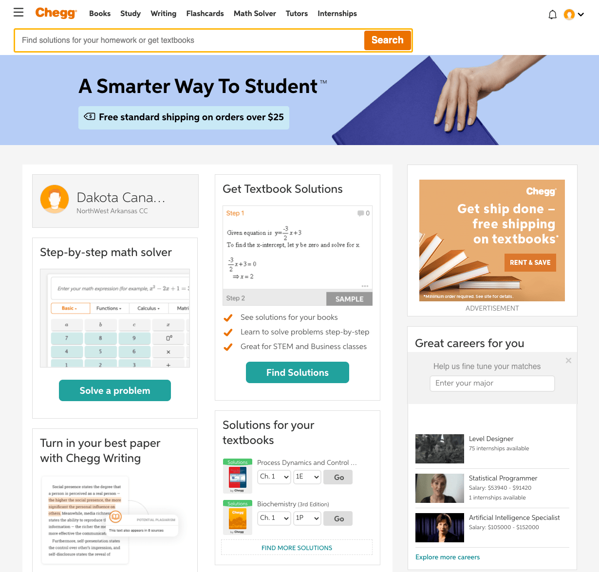 Nâng cấp tài khoản Chegg Study Pack chính chủ giá rẻ 2025