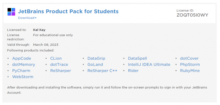 JetBrains All Products Pack 1 Năm, Nâng Cấp Chính Chủ 2025